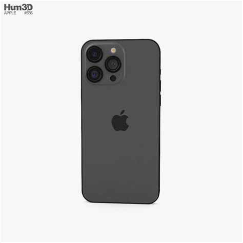 Apple Iphone 14 Pro Max Space Black 3d 모델 다운로드 전화 On
