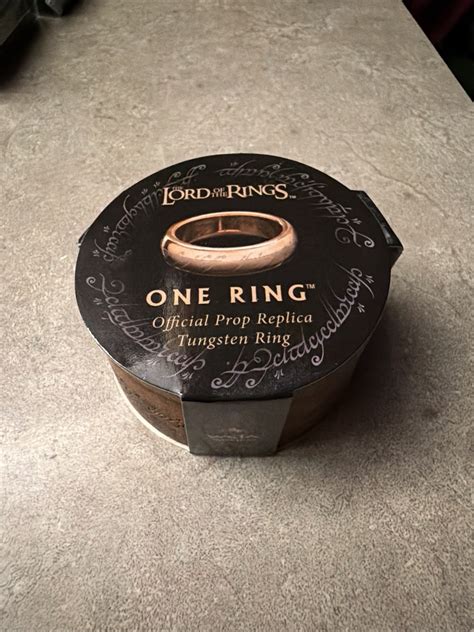 The Lord Of The Rings One Ring Official Prop Replica Tungsten Ring Size