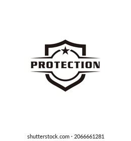 Security Protection Shield Logo Design Vector Stock Vector Royalty