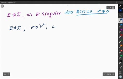 SOLVED Let V Be A Real Vector Space And E An Idempotent Linear Operator On V I E Projection