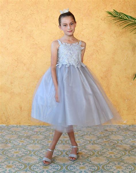 Redgold Sleeveless Beaded Lace Appliques Flower Girl Dress For 6999
