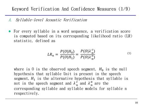 Ppt Utterance Verification For Spontaneous Mandarin Speech Keyword Spotting Liu Xin Binxi