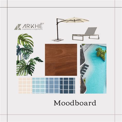 Temos usado bastante apresentação moodboard para mostrar aos nossos clientes como ficarão as