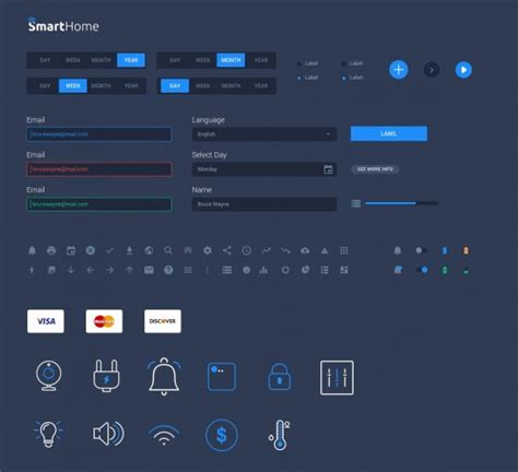 Smart Home UI Kit Design Anything