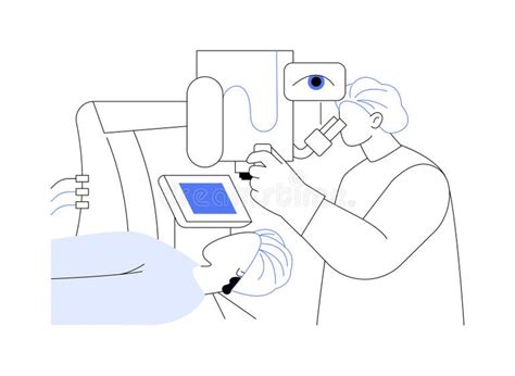 Lasik Eye Surgery Procedure Abstract Concept Vector Illustration Stock