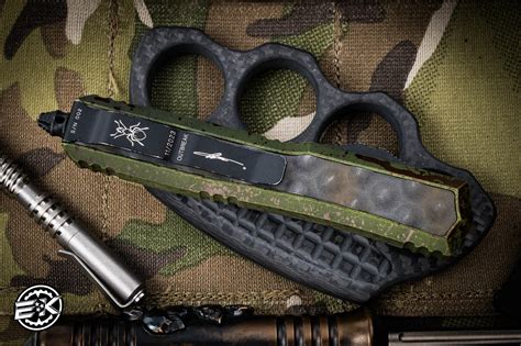 Microtech Makora Otf Outbreak Automatic Knife Black Nickel Boron