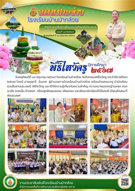 วันพฤหัสบดีที่๑๓ มิถุนายน ๒๕๖๗ โรงเรียนบ้านป่ากล้วย