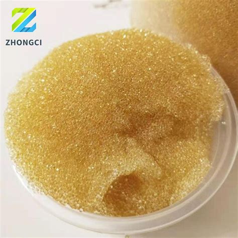 Zhongci 001X7MB Styrene Series Strongly Acidic Cation Exchange Resin