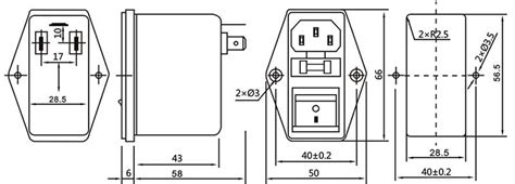 IEC DBI A Switch Power Socket With EMI Filter On Off DOREXS Arcade Express