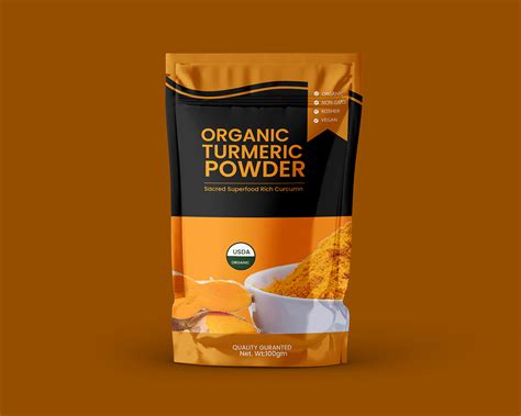 Turmeric Powder Pouch Design Behance