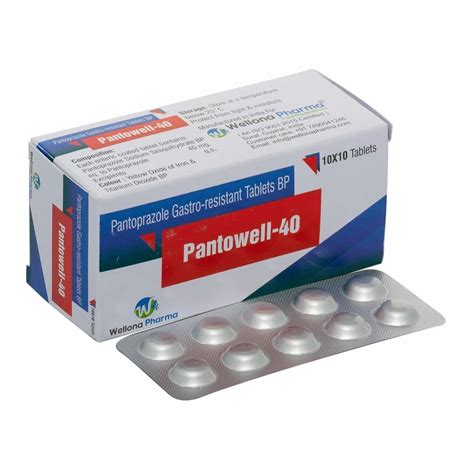 Pantawell Pantoprazole Tablets 40 Mg Packaging Type Alualu Packaging Size 10 X 1025x10 At