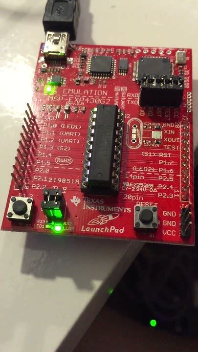 Msp430 Blinking Lights Youtube