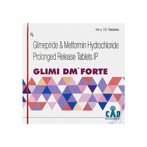 Buy Glimi Dm Forte Tablet 15s Online At Upto 25 Off Netmeds