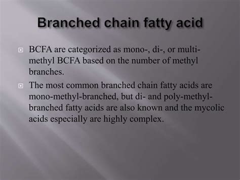 Odd And Branched Chain Fatty Acid Ppt
