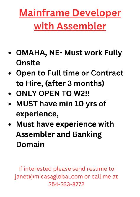 Janet M On Linkedin Mainframe Assembler Cobol Contracttohire