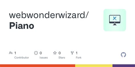 GitHub Webwonderwizard Piano