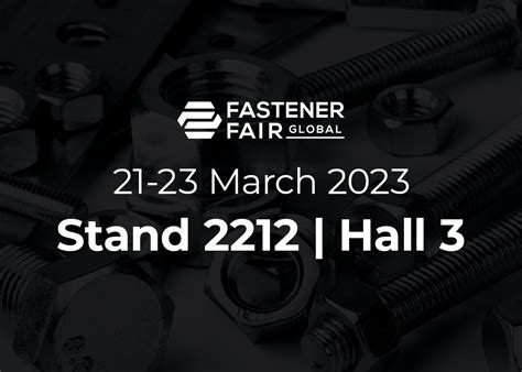 We Are At Fastener Fair Global Norm Fasteners