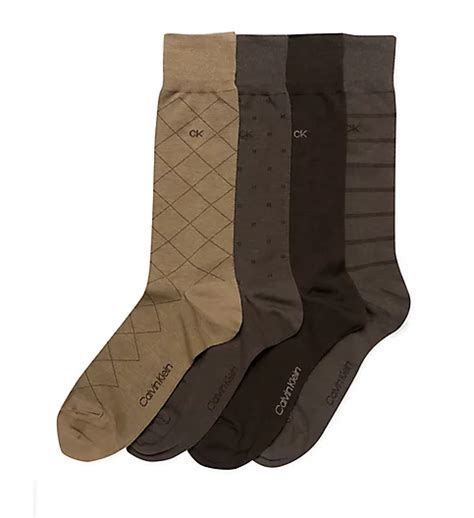 Dress Crew Sock 4 Pack By Calvin Klein