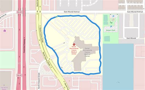 Medical Center Walking And Running Trail Fresno California Usa Pacer