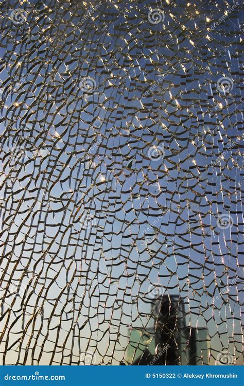 Crashed Window Stock Photo Image Of Crash Striped Macro