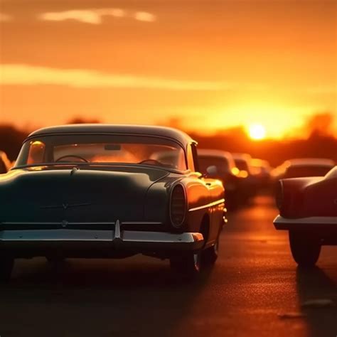 Premium Ai Image Gradient Sunset Background With Classic