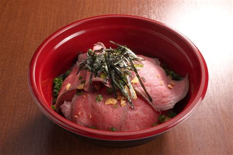 しっとりやわらか ローストビーフ丼 肉食ダイニング あさひ