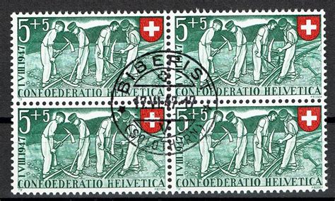AVEN Pro Patria B34 Bloc De 4 Vollstempel Biberist Kaufen Auf Ricardo