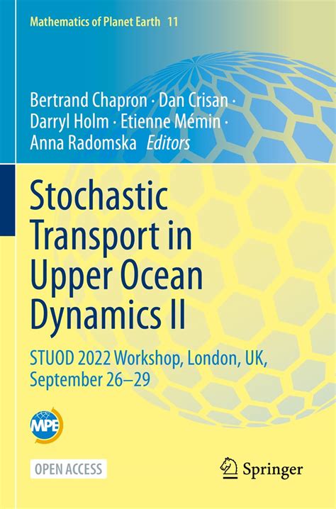 Buy Stochastic Transport In Upper Ocean Dynamics Ii Stuod 2022 Workshop London Uk September