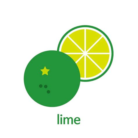 과일일러스트 과일로고 과일 가게 라임 일러스트레이션