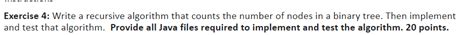 Solved Exercise 4 Write A Recursive Algorithm That Counts