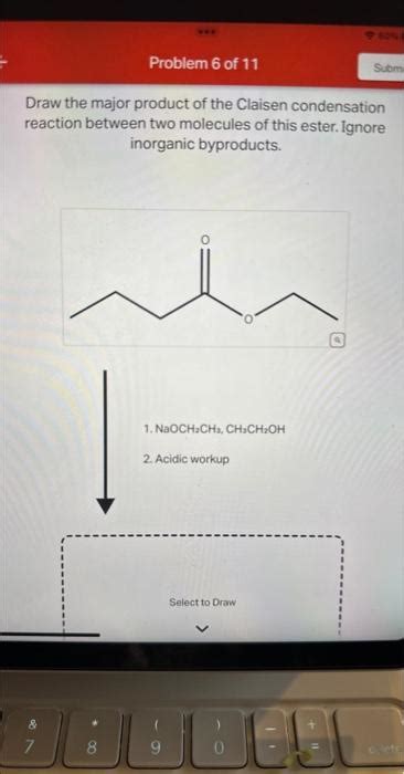 Solved Draw The Major Product Of The Claisen Condensation Chegg
