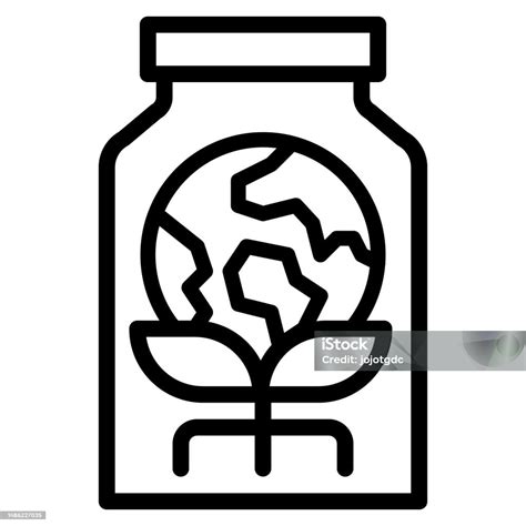 Icône Dherbe Meilleure Qualité Contour Symbole Icône Illustration