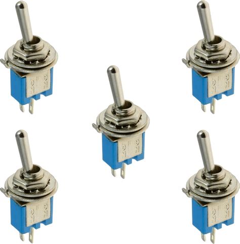 5 X Onoff Sub Miniature Small Mini Toggle Switch Spst Uk