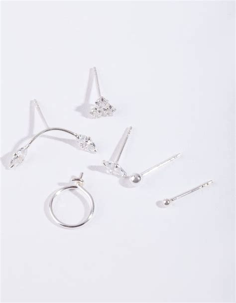 Sterling Silver Stud Earring Pack Shop Today Get It Tomorrow