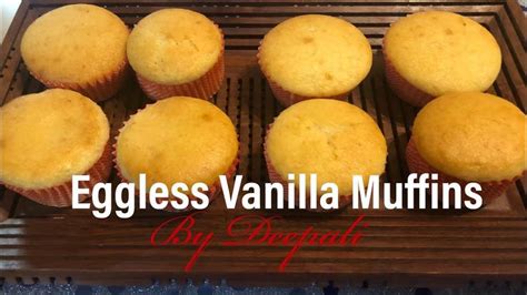 Eggless Vanilla Muffins Recipe Youtube Vanilla Muffins Simple