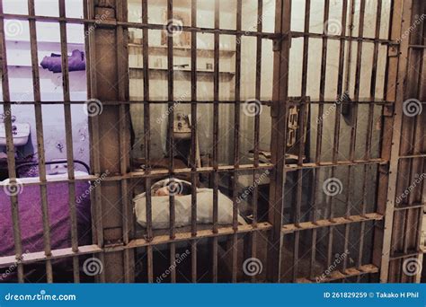 Escaped Prisoner`s Prison Cell In Alcatraz Island In San Francisco Ca