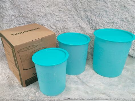 Mosaic Canister Set Ungu Biru Toples Tupperware Lazada Indonesia
