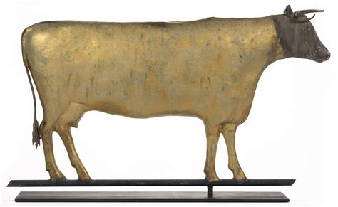 American Folk Art Full Body Molded Copper Cow Weathervane Sold At Auction On 22nd March Bidsquare