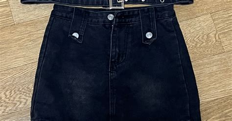 에이블리 브랜디 락벨트 더블벨트 워싱 청치마 워싱 데님 스커트 벨트치마 하이틴 키치 와투케 미니스커트 구로제3동 여성의류 당근 중고거래