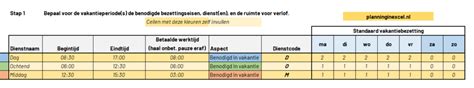 Uitleg Tutorial Excel Template Zelf Een Vakantierooster Voor 2024 Maken In Excel Planning In