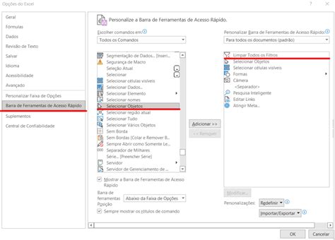 Comando Selecionar Objetos No Excel Excelforever