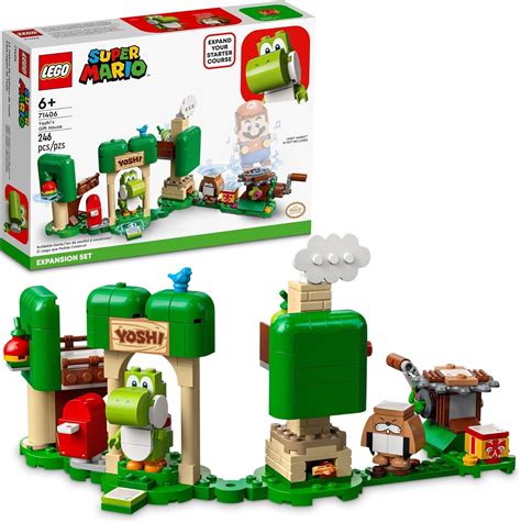LEGO Super Mario Yoshi S Gift House Expansion Building Toy Set Featuring Iconic Yoshi