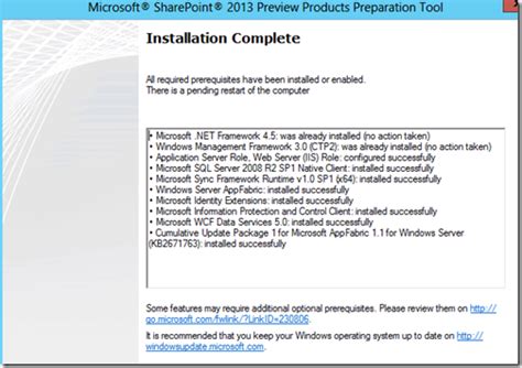 installing sharepoint 2013 preview on windows 2012 server with sql 2012