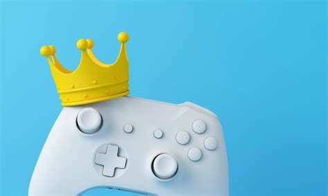 Premium Photo Video Game King Game Controller Wearing A Crown