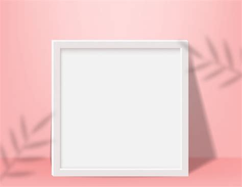 화이트 현실적인 빈 그림 프레임 세트 무료 벡터