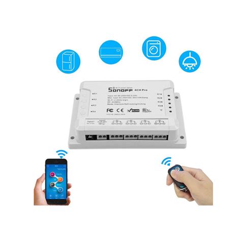 Sonoffromania Sonoff Releu Smart 4 Canale Cu Receptor Rf 433mhz Wifi