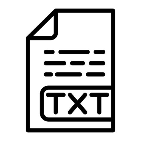 Premium Vector Txt File Vector Icon Design Illustration