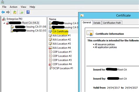 Pkiview Show Old Aia And Cdp Location On Root Microsoft Qanda