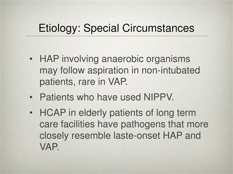 Ppt Pneumonias Hap Hcap Vap Powerpoint Presentation Free Download Id 4163361