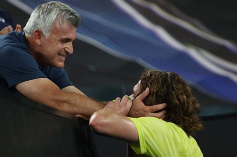 Tennis Fathers And Sons Stefanos And Apostolos Tsitsipas And Other